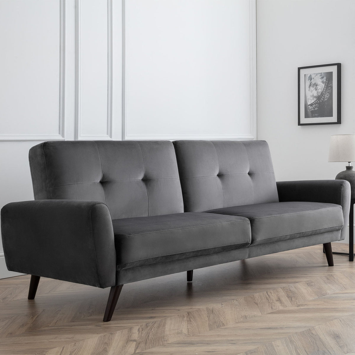 Eden Velvet Sofa Bed - Split-Back | Luminex Furniture